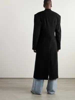 Balenciaga Double-breasted Oversized Cashmere And Wool-blend Coat