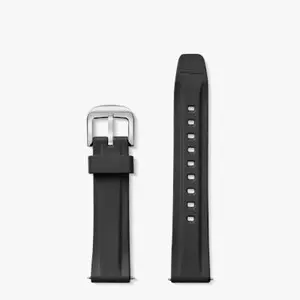 Shinola 20mm Rubber Watch Band By - Black