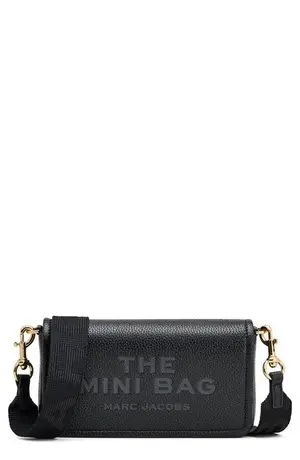 Marc Jacobs Mini Leather Crossbody Bag - Black