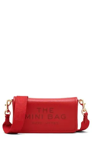 Marc Jacobs Marc Jacobs Mini Leather Crossbody Bag True Red