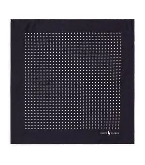 Ralph Lauren Silk Polka-dot Pocket Square