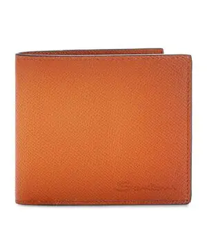 Santoni Leather Ombré Bifold Wallet