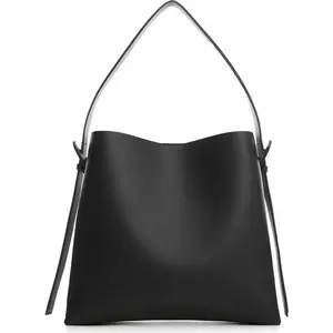 Mango Buckle Detail Faux Leather Shopper