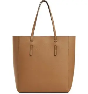 Mango Faux Leather Shopper Tote