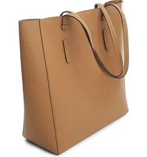 Mango Faux Leather Shopper Tote