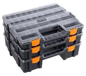 STALWART 3-in-1 Parts Organizer 52 Customizable Compartments - One-color