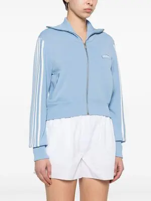 AUTRY Intarsia-logo Zip-up Cardigan