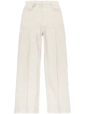 Jacquemus Sauge Flared Trousers - Neutrals
