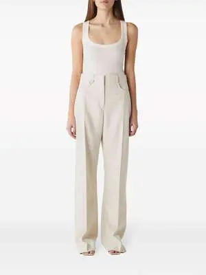 Jacquemus Sauge Flared Trousers - Neutrals