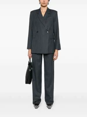 ANINE BING Drew Pinstripe Trousers