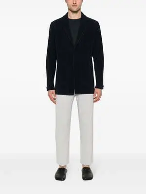 Issey Miyake Single-breasted Plissé Blazer - Blue