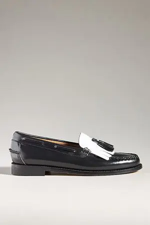 G.H.BASS Weejuns Esther Loafers - Black Pattern