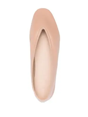 Le Monde Beryl Luna Leather Ballerinas - Neutrals