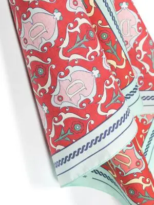 Drole De Monsieur Graphic-print Cotton Scarf