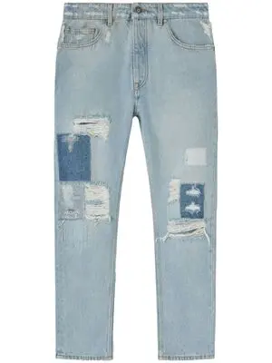 Palm Angels Distressed Jeans For Men
