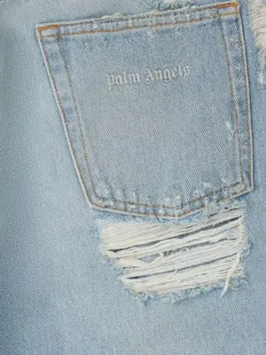 Palm Angels Ripped Straight-leg Jeans