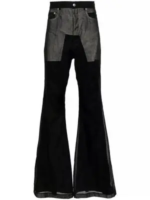 Rick Owens Boot-cut Bottoms For Men