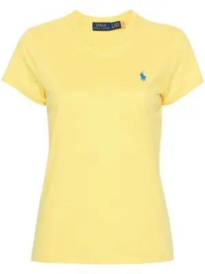 Polo Ralph Lauren Polo Pony-embroidered Cotton T-shirt - Yellow