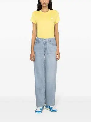 Polo Ralph Lauren Polo Pony-embroidered Cotton T-shirt - Yellow