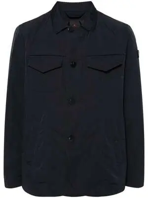 Peuterey Logo-appliqué Shell Jacket - Blue