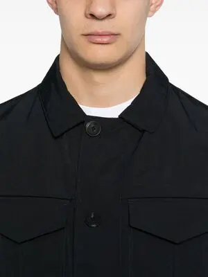 Peuterey Logo-appliqué Shell Jacket - Blue