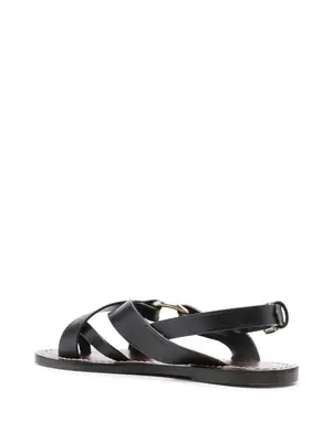 Soeur Florence Leather Sandals - Black