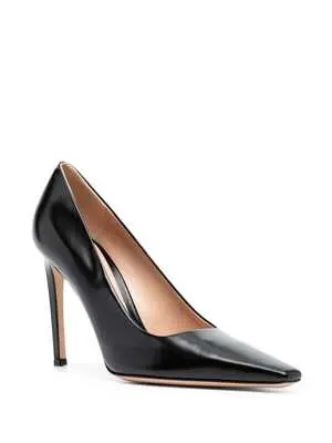 GIANVITO ROSSI 95mm Tokio Leather Pumps - Black
