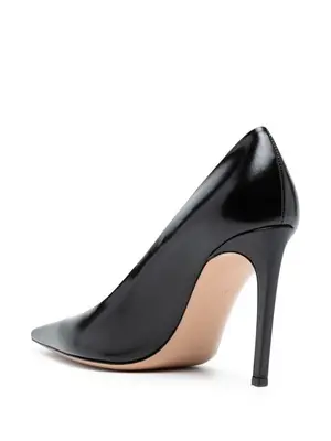 GIANVITO ROSSI 95mm Tokio Leather Pumps - Black