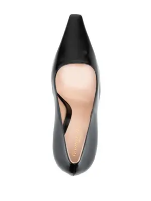 GIANVITO ROSSI 95mm Tokio Leather Pumps - Black