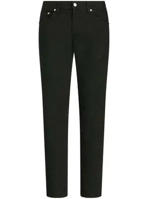 Etro Patterned Jacquard Slim-cut Jeans