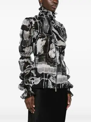 Off-White Xray Silk Blouse
