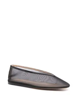Le Monde Beryl Luna Mesh Ballerina Shoes - Black