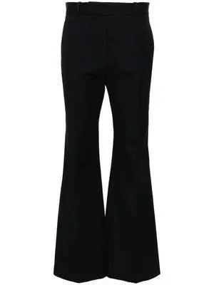 JOSEPH Tafira Mid-rise Flared Trousers - Blue