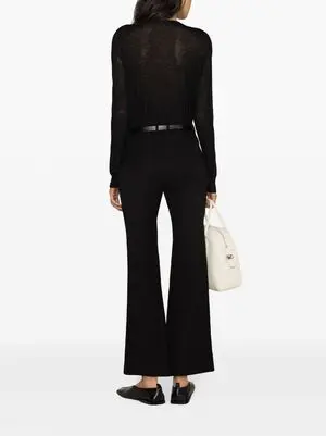 JOSEPH Tafira Mid-rise Trousers - Black