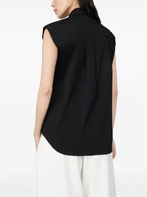 Brunello Cucinelli Monili-trim Sleeveless Shirt