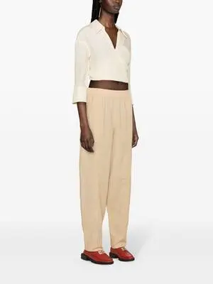GANNI Curve Tapered-leg Trousers