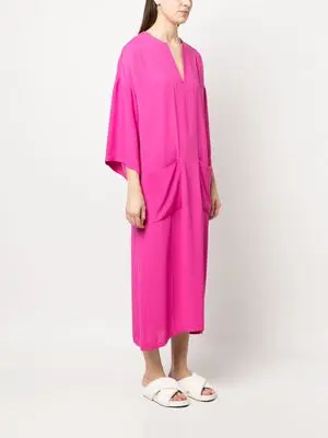 Fabiana Filippi Belted Midi Dress - Pink