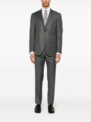 Corneliani Spread-collar Stretch-jersey Shirt - White