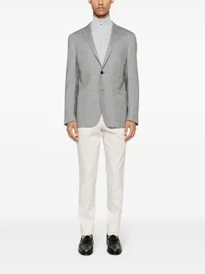 Corneliani Single-breasted Wool-blend Blazer