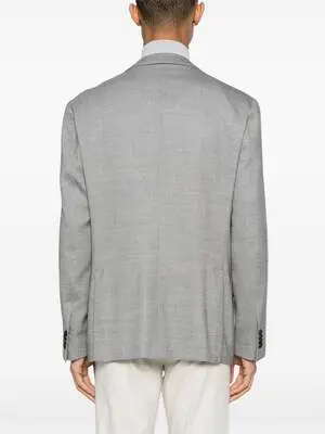 Corneliani Single-breasted Wool-blend Blazer