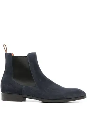 Santoni Suede Chelsea Boots