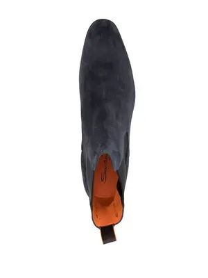 Santoni Suede Chelsea Boots