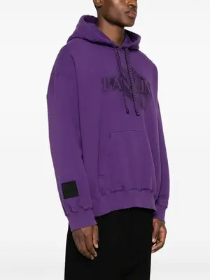 LANVIN X Future Logo-print Cotton Hoodie