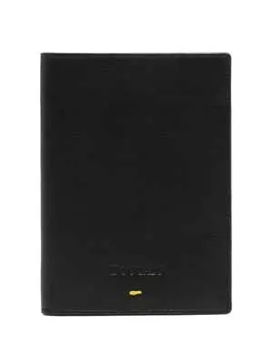 DOUCAL'S Logo-debossed Leather Passport Holder - Black