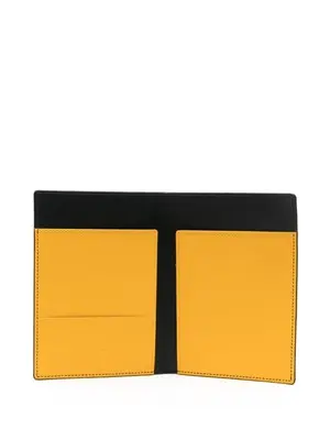 DOUCAL'S Logo-debossed Leather Passport Holder - Black