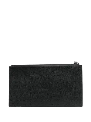 DOUCAL'S Grained Leather Wallet - Black