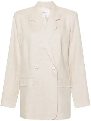GESTUZ Double-breasted Lyocell-blend Blazer