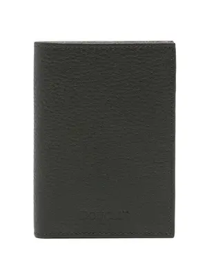 DOUCAL'S Logo-debossed Leather Wallet Grey
