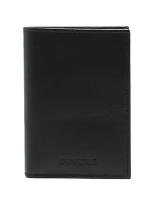 DOUCAL'S Logo-debossed Leather Wallet - Black