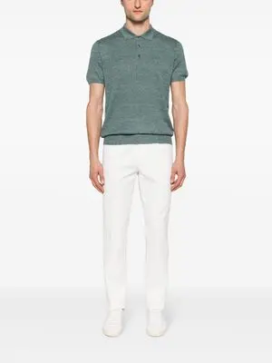 Corneliani Speckle-knit Polo Shirt